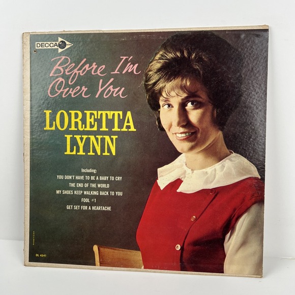 Media | Loretta Lynn Before Im Over You Lp Dl 4541 Vinyl 1967 Us Decca ...